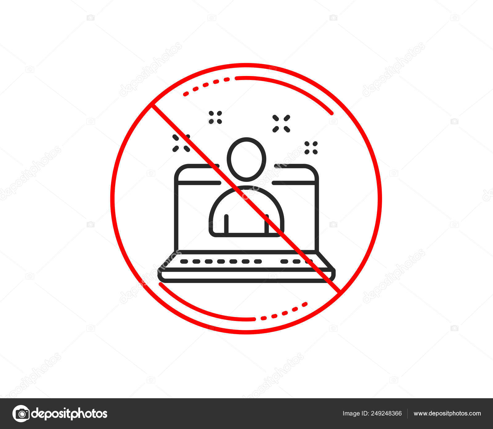 Stop Sign Best Manager Line Icon Business Management Sign Agent Stock ...