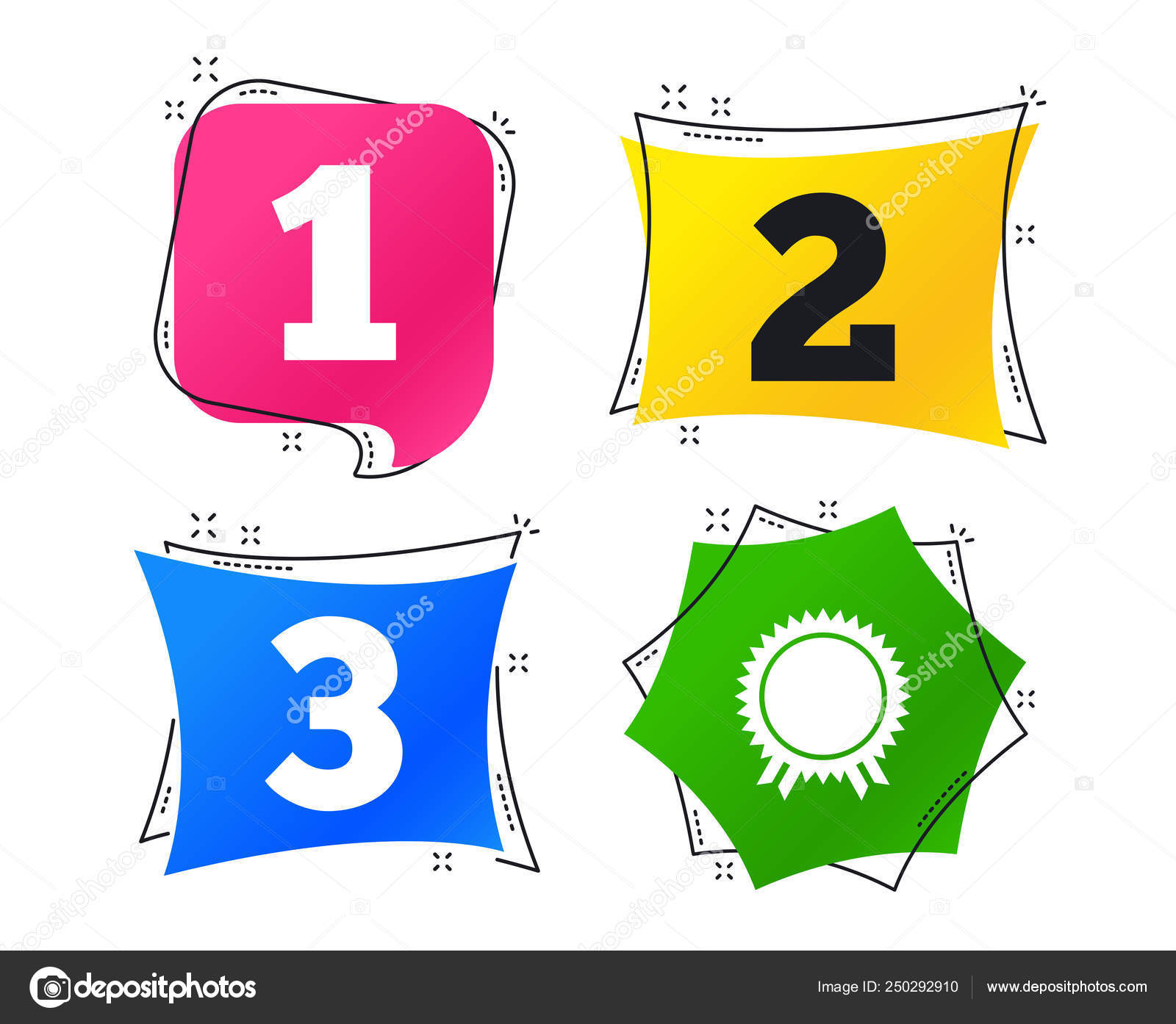 Symbole Für Den Ersten Zweiten Und Dritten Platz Symbol Für ...