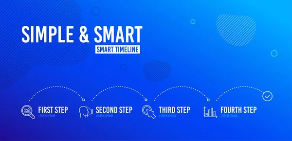 Infographic Timeline Face Biometrics Star Time Hourglass Icons Simple ...
