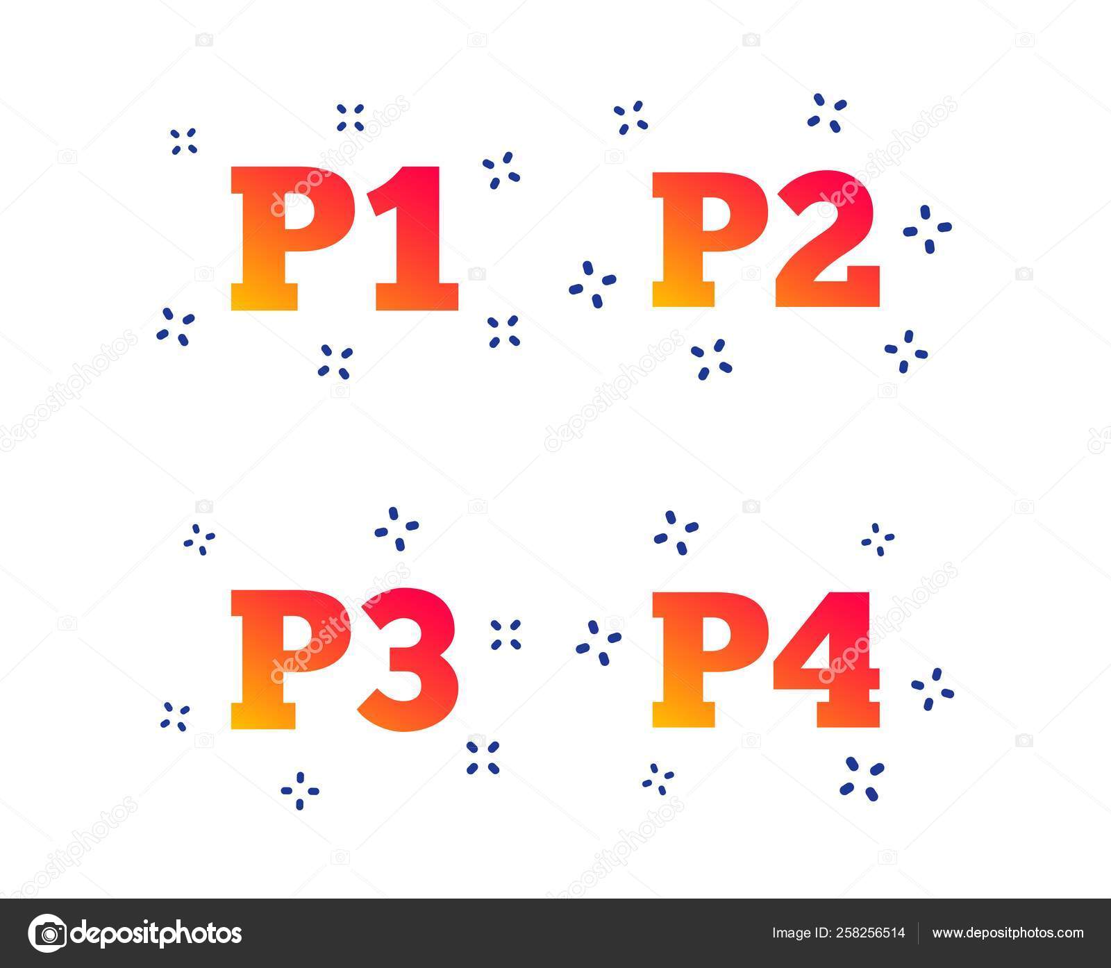 Car parking icons. First and second floor sign. Vector Stock Vector by ...