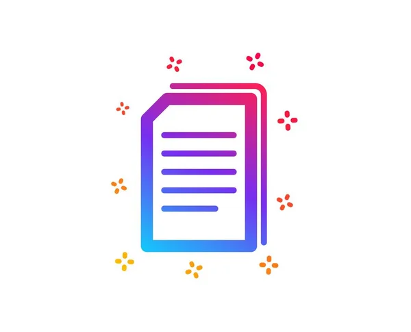 Copy Documents icon. Copying Files sign. Paper page concept symbol ...