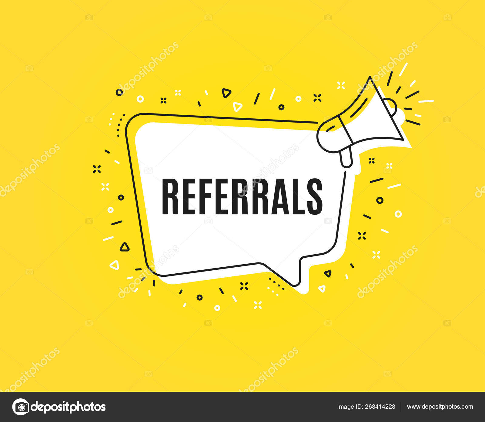 Referrals symbol. Referral program sign. Vector Stock Vector Image by ...