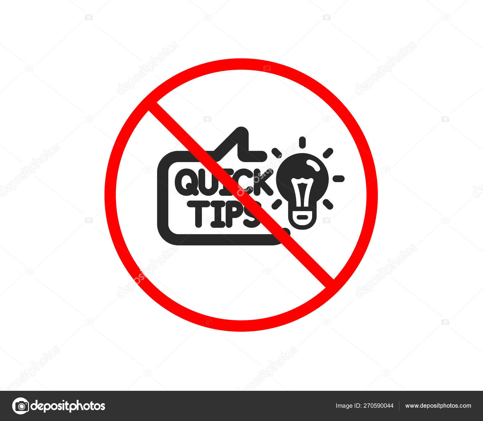 Quick tips icon. Helpful tricks sign. Vector Stock Vector Image by ...