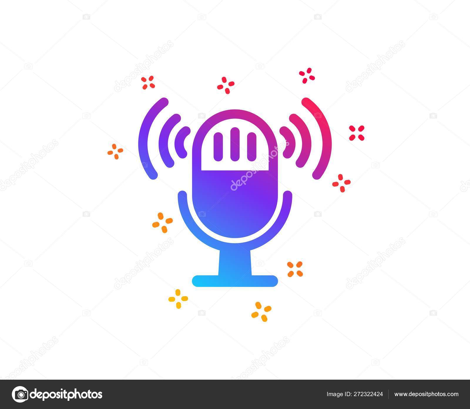 Microphone icon. Music mic sign. Vector Stock Vector by ©Blankstock ...