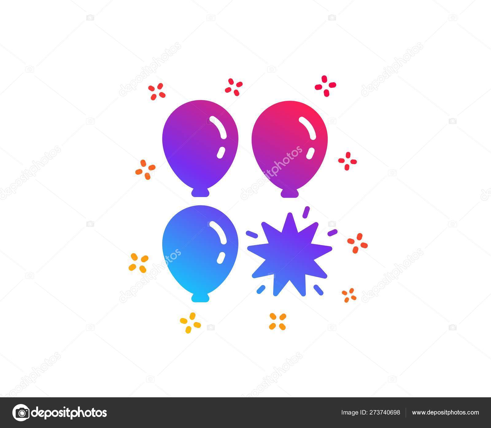 Balloon dart icon. Amusement park sign. Vector Stock Vector by ...