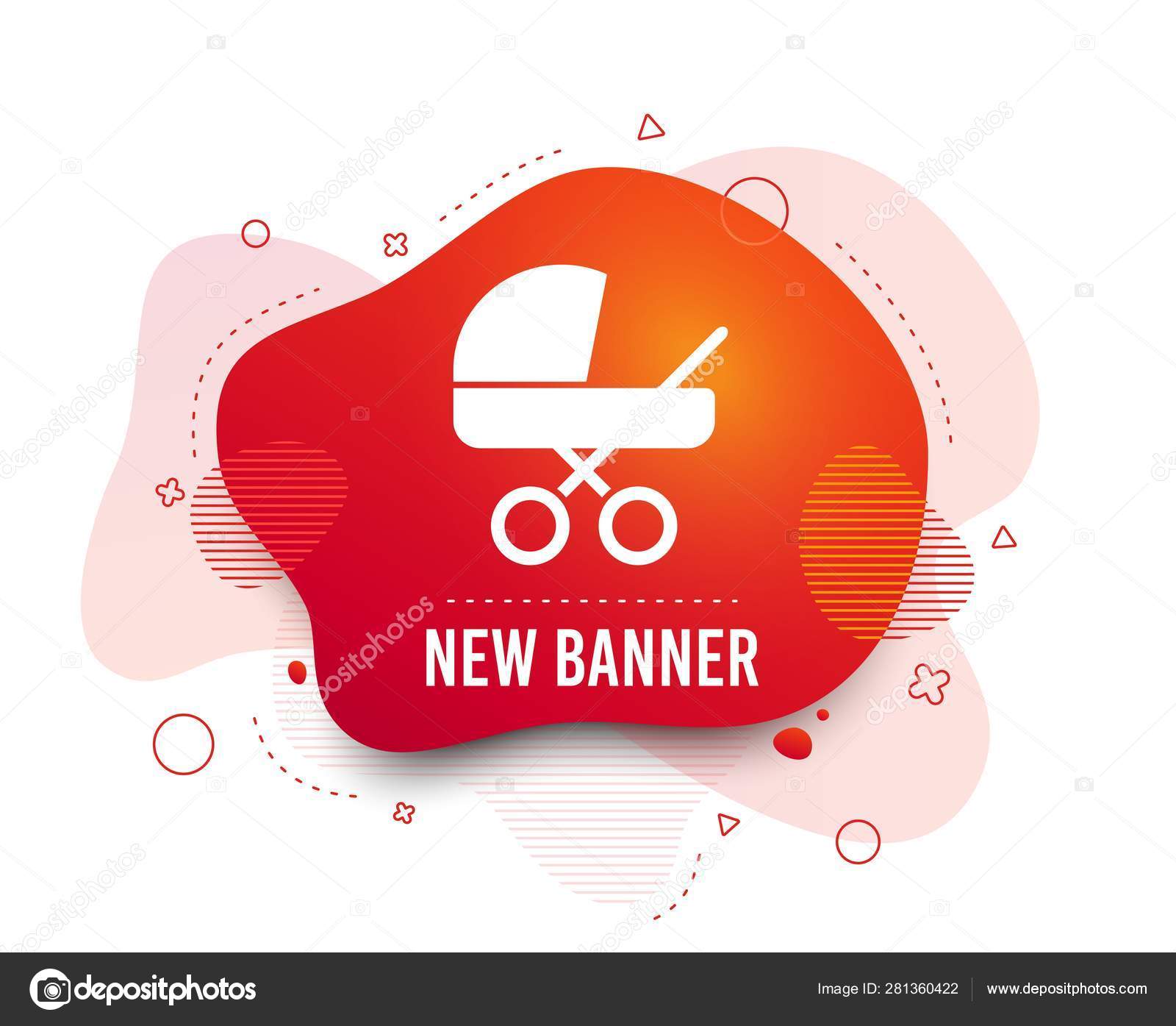Baby pram stroller sign icon. Baby buggy symbol. Vector Stock Vector ...