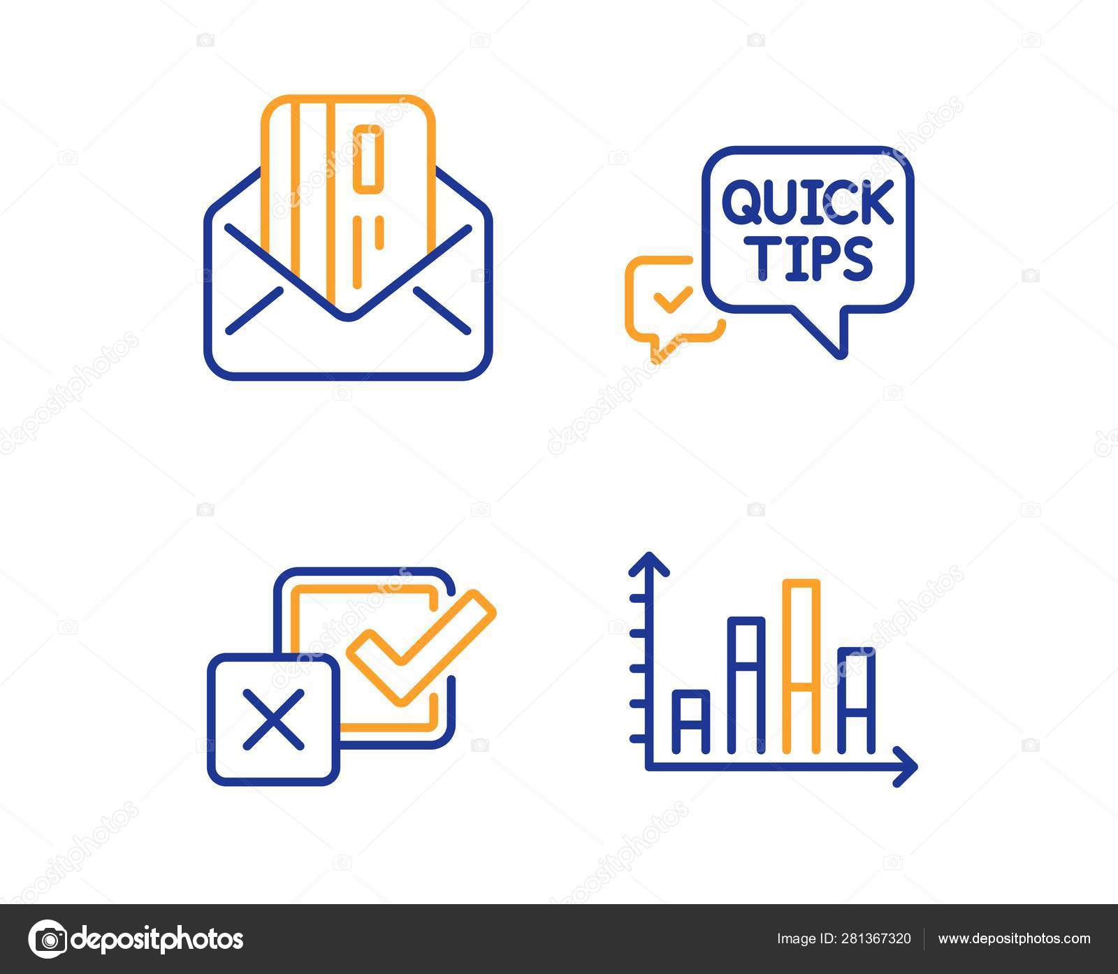 Dicas rápidas, Checkbox e conjunto de ícones de cartão de crédito ...