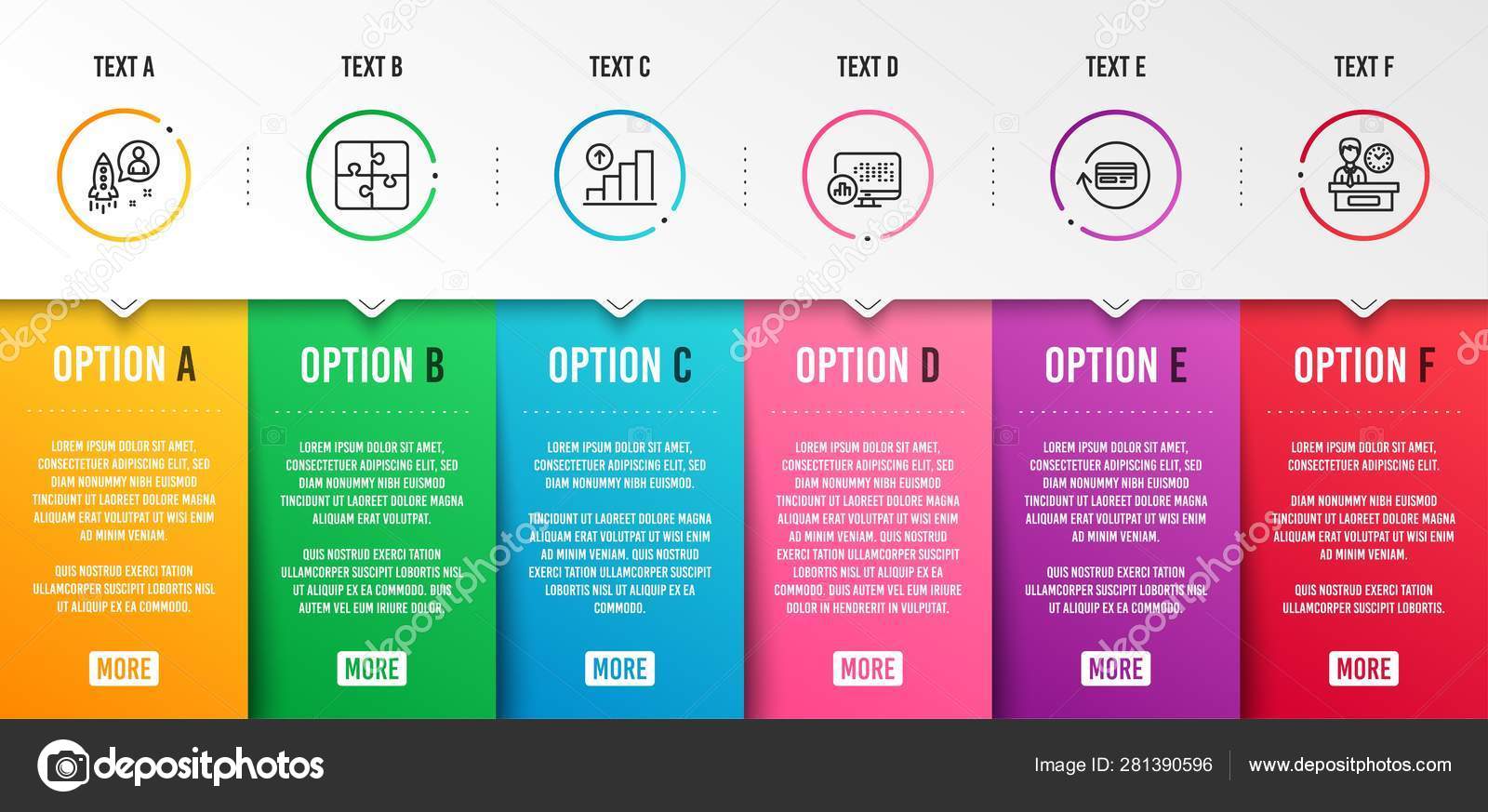 Report statistics, Graph chart and Refund commission icons set. Startup ...