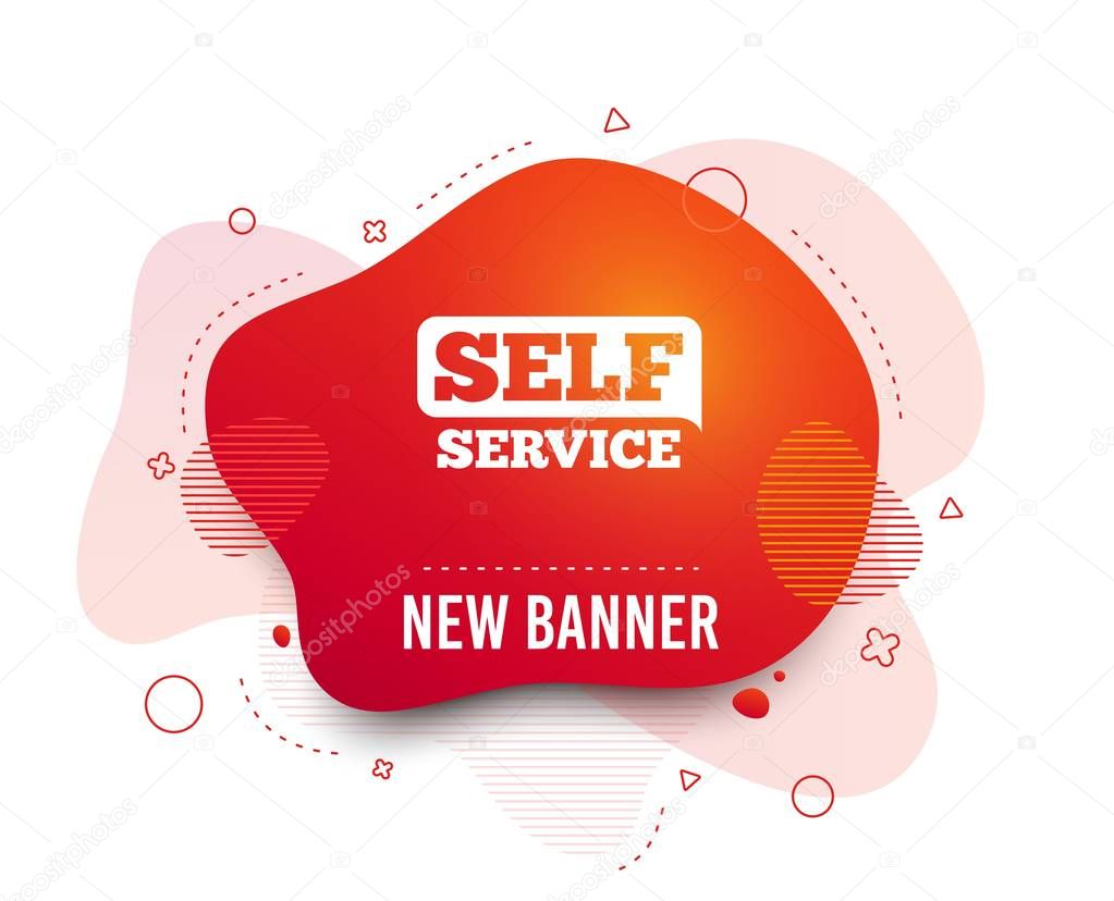 Icono de signo de autoservicio. Botón de mantenimiento. Vector Vector ...