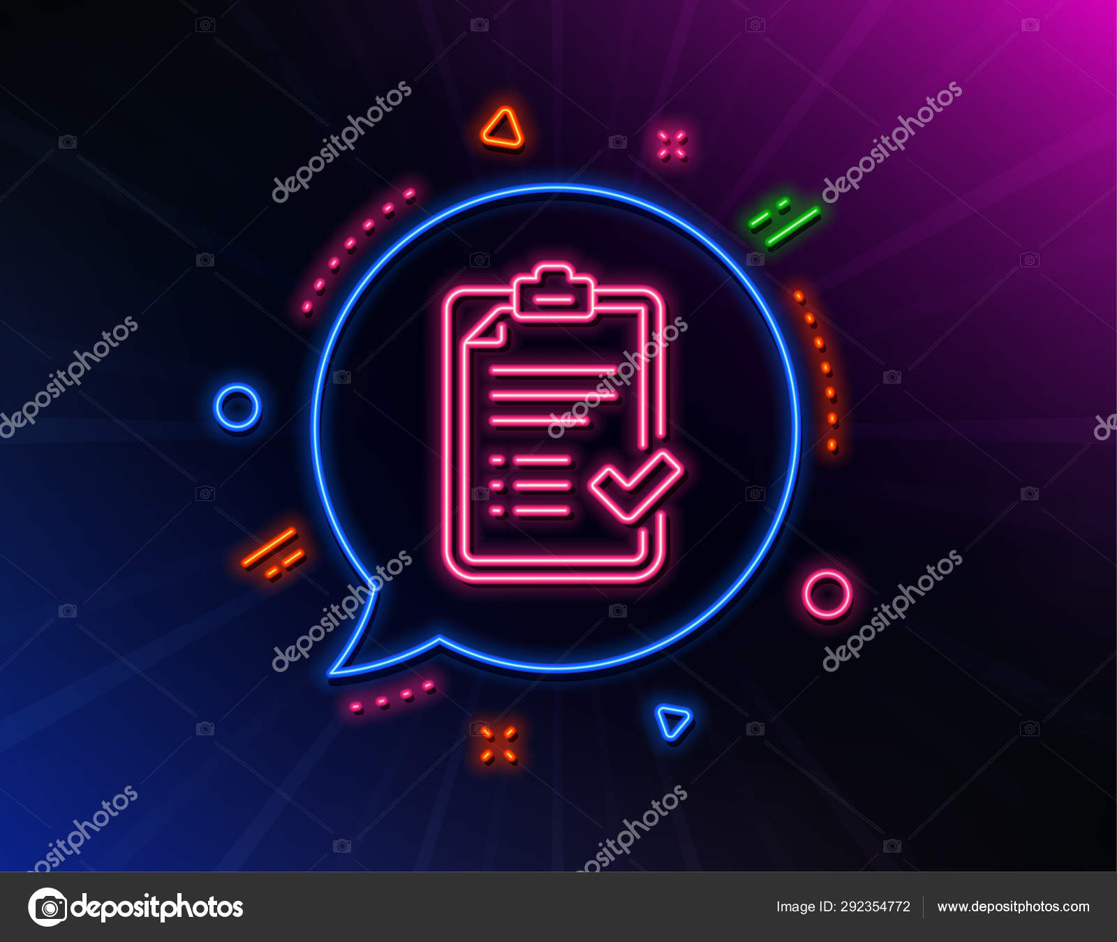 Approved checklist line icon. Accepted or confirmed sign. Vector Stock ...
