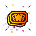 Loyalty star icon. Bonus points. Discount program. Vector Stock Vector ...
