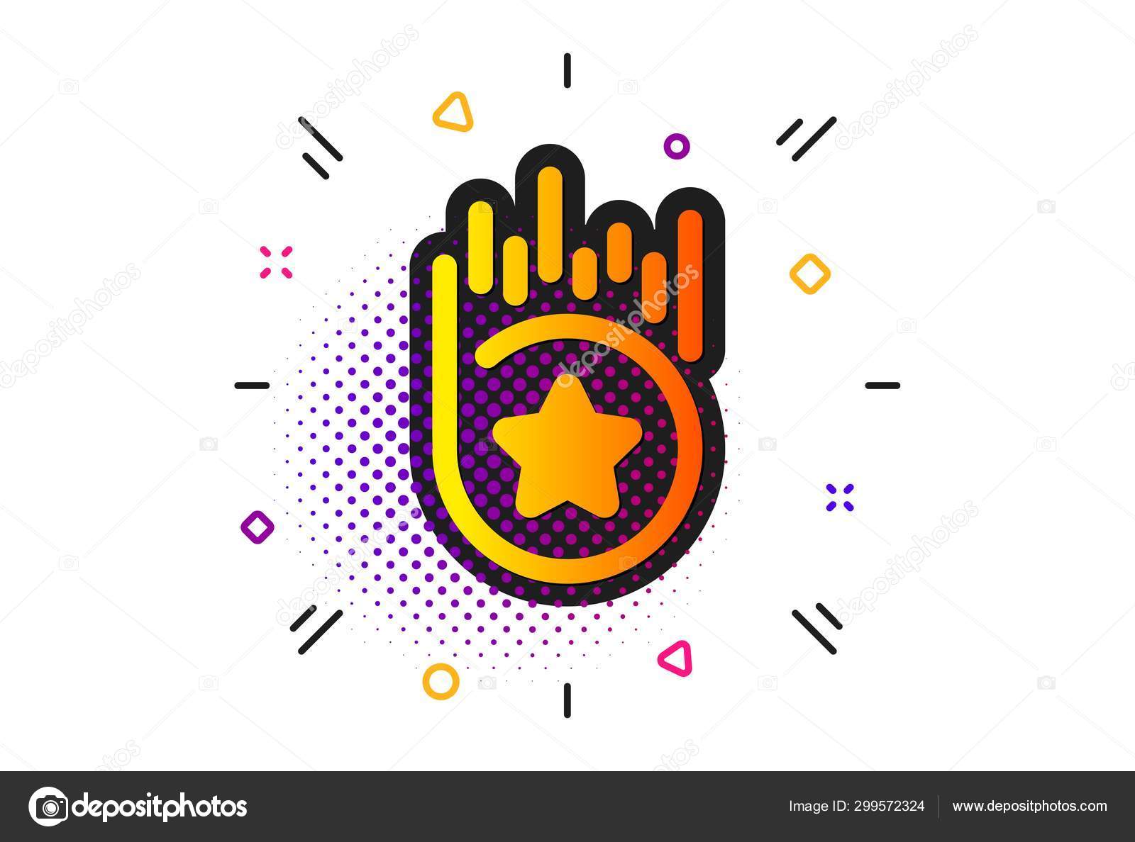 Loyalty star icon. Bonus points. Discount program. Vector Stock Vector ...