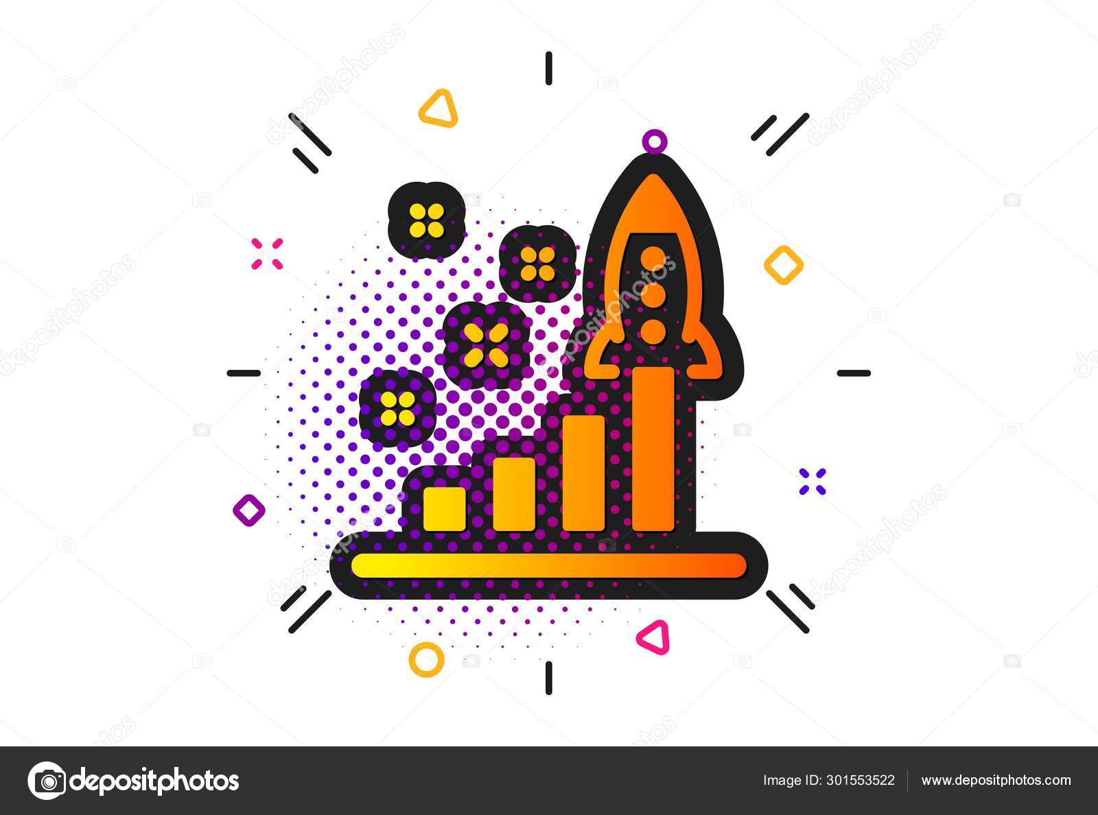 Development plan icon. Launch Startup business sign. Vector Stock ...