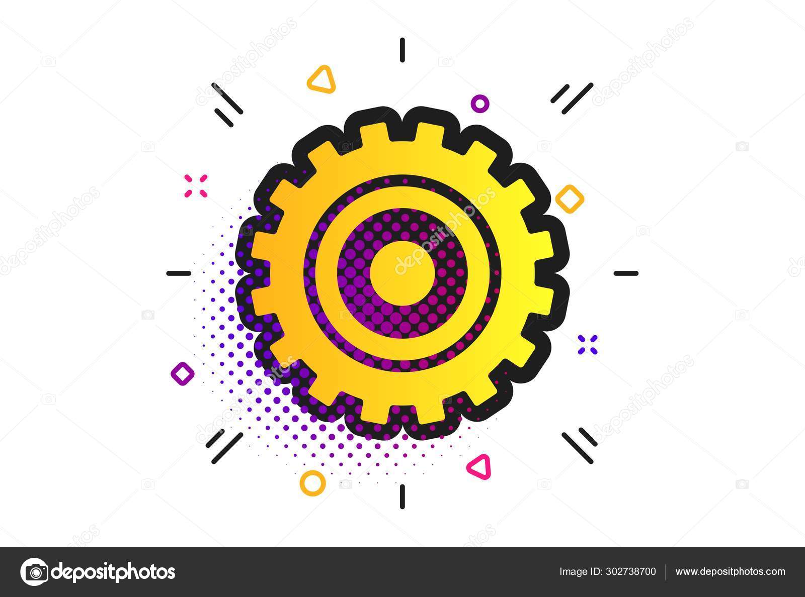 Cog settings sign icon. Cogwheel gear symbol. Vector Stock Vector by ...