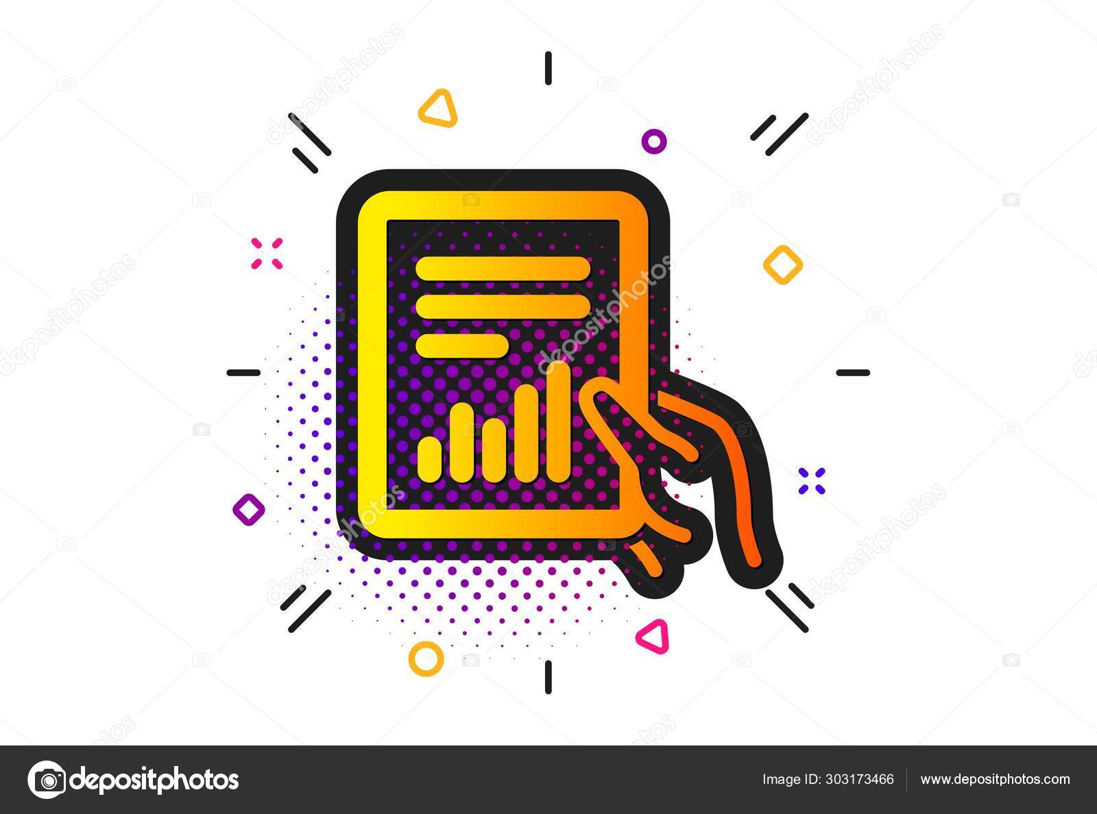 Reportar icono del documento. Tabla de análisis. Vector Vector de stock ...