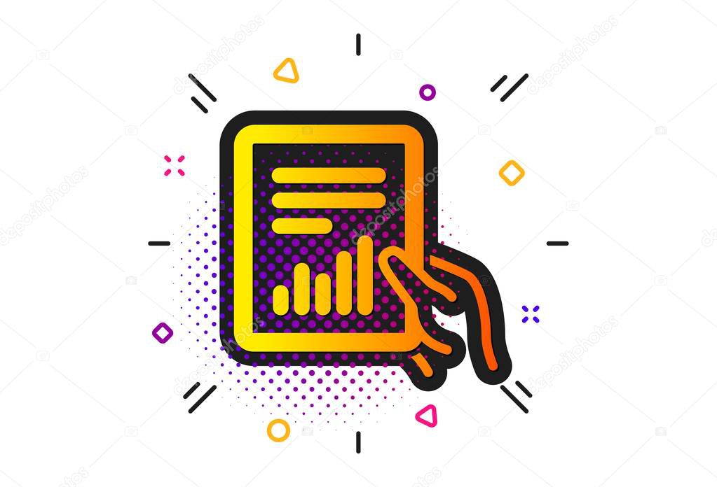 Reportar icono del documento. Tabla de análisis. Vector Vector de stock ...