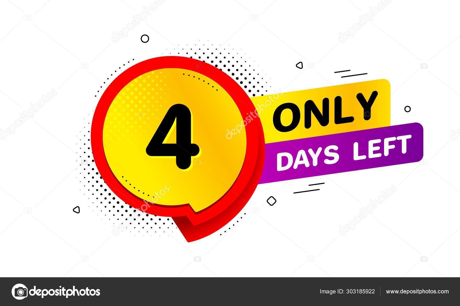 4 Days Left Countdown