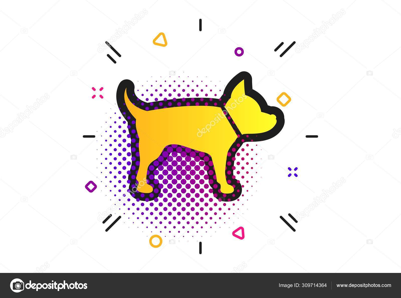 Dog sign icon. Pets symbol. Vector Stock Vector Image by ©Blankstock ...