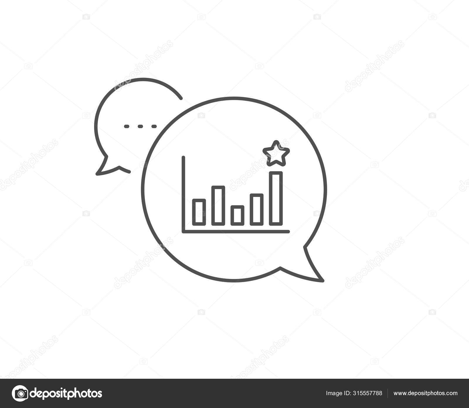 Efficacy line icon. Business chart sign. Vector Stock Vector Image by ...