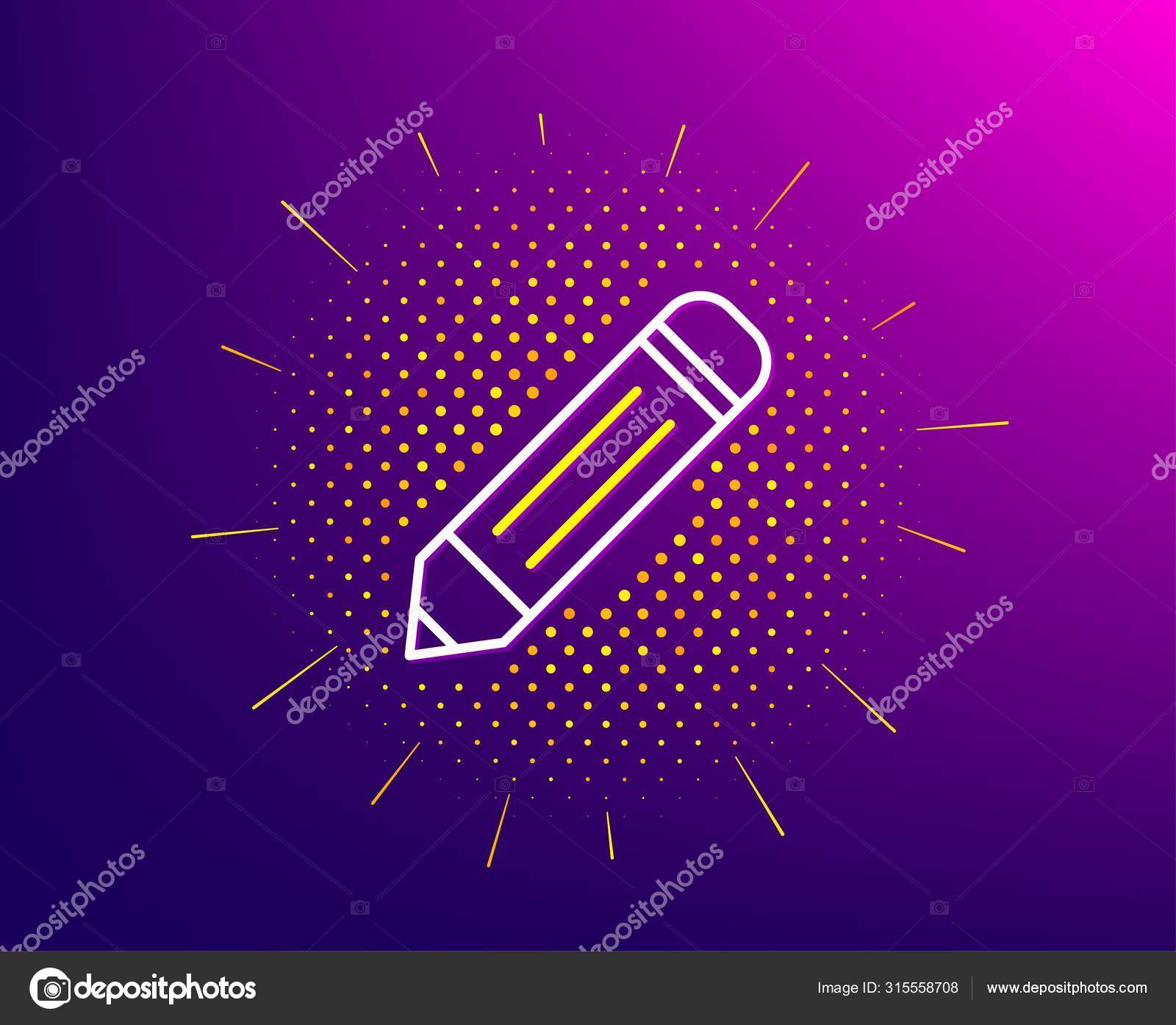 Pencil line icon. Edit sign. Vector Stock Vector by ©Blankstock 315558708