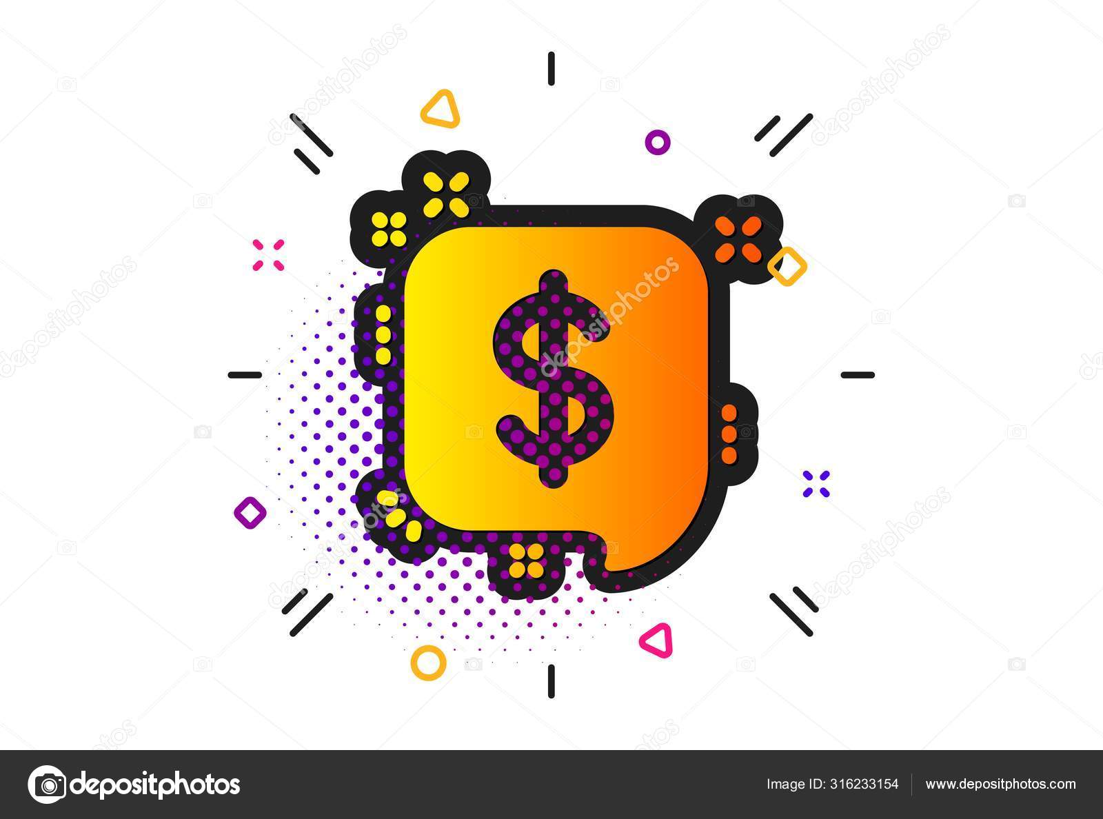 Icono de pago recibido. Signo de dólar. Vector Vector de stock por ...