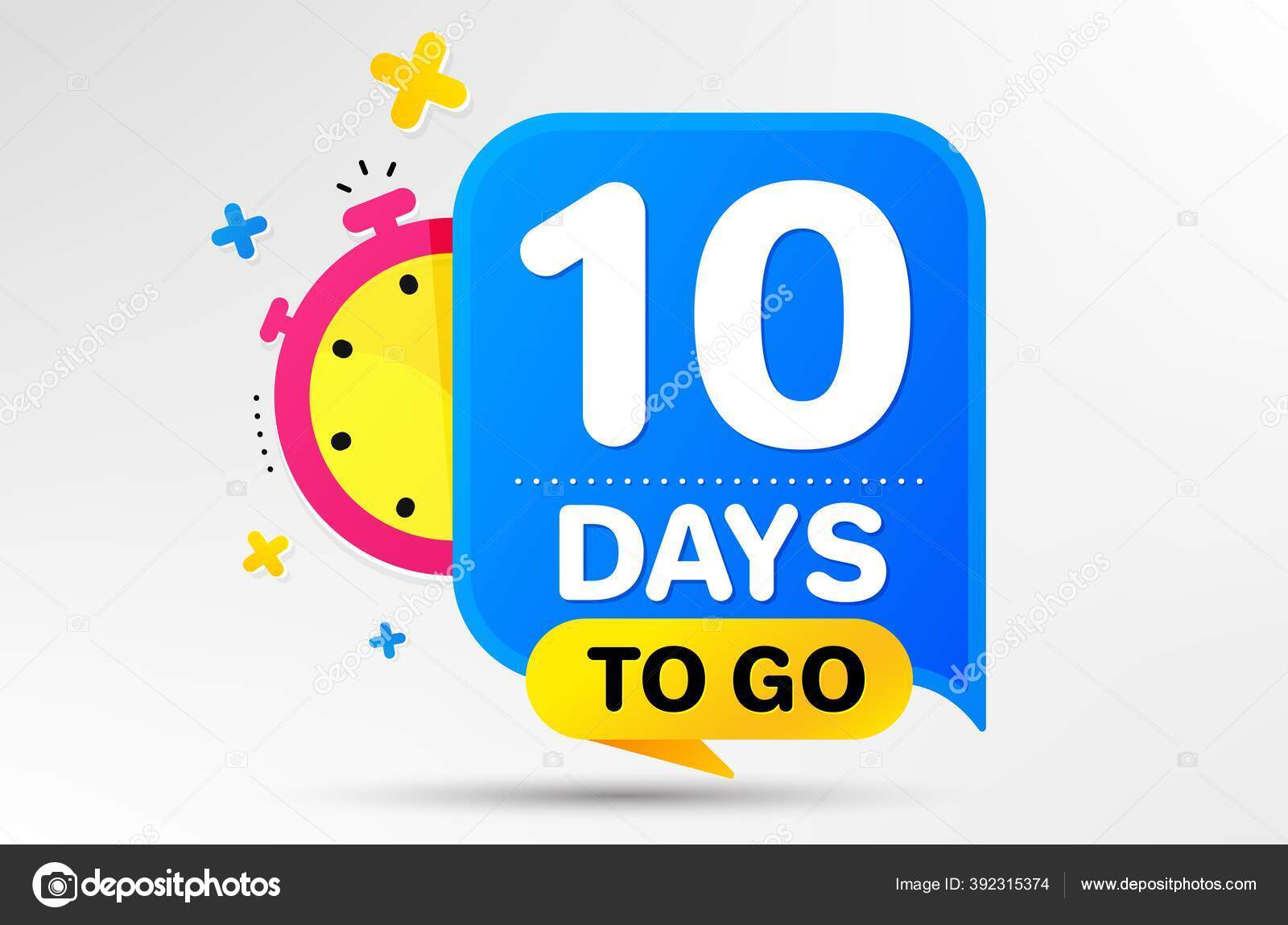 Just 10 Days Left Clipart