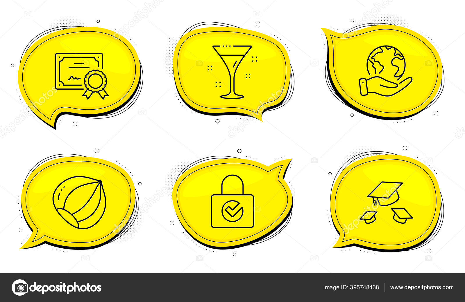 Hazelnut Sign Diploma Certificate Planet Chat Bubbles Password ...