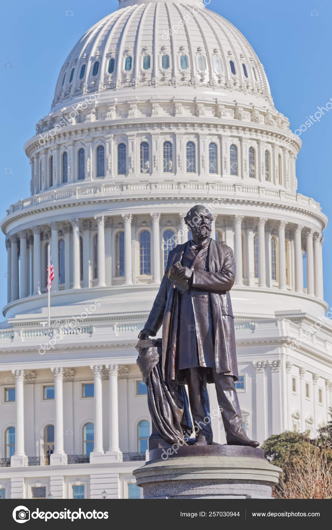 James Garfield monument in Washington DC USA – Stock Editorial Photo ...