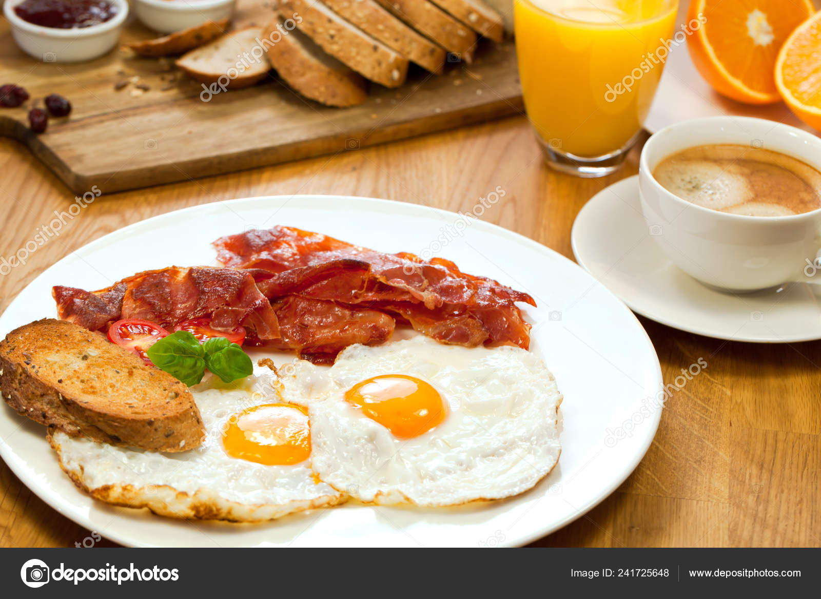 Delicious Breakfast With Coffee