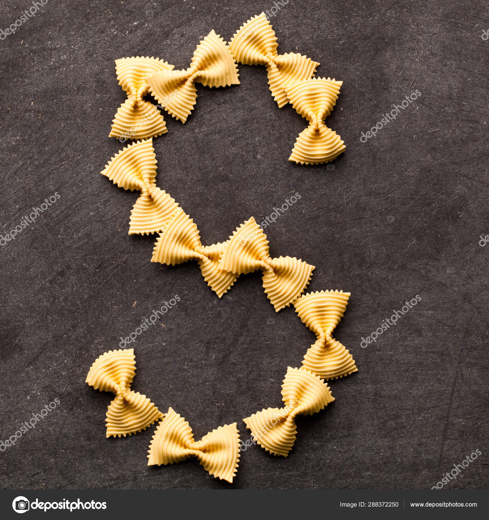 Alphabet Made Pasta Letter Gray Table Background — Stock Photo ...