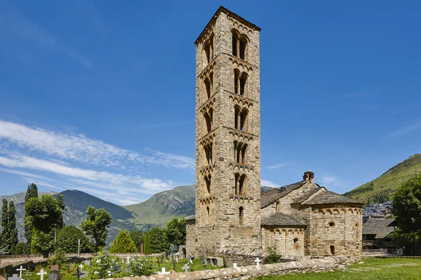 Belfry and church of Sant Climent de Taull, Catalonia, Spain ...