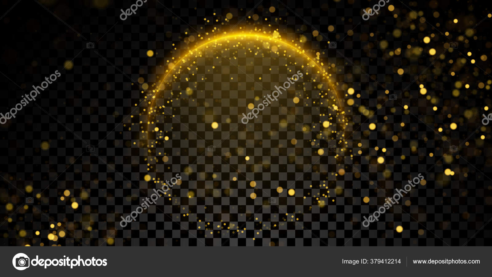 Eps10 Vector Magic Light Effect Isolated Dark Transparent Background ...