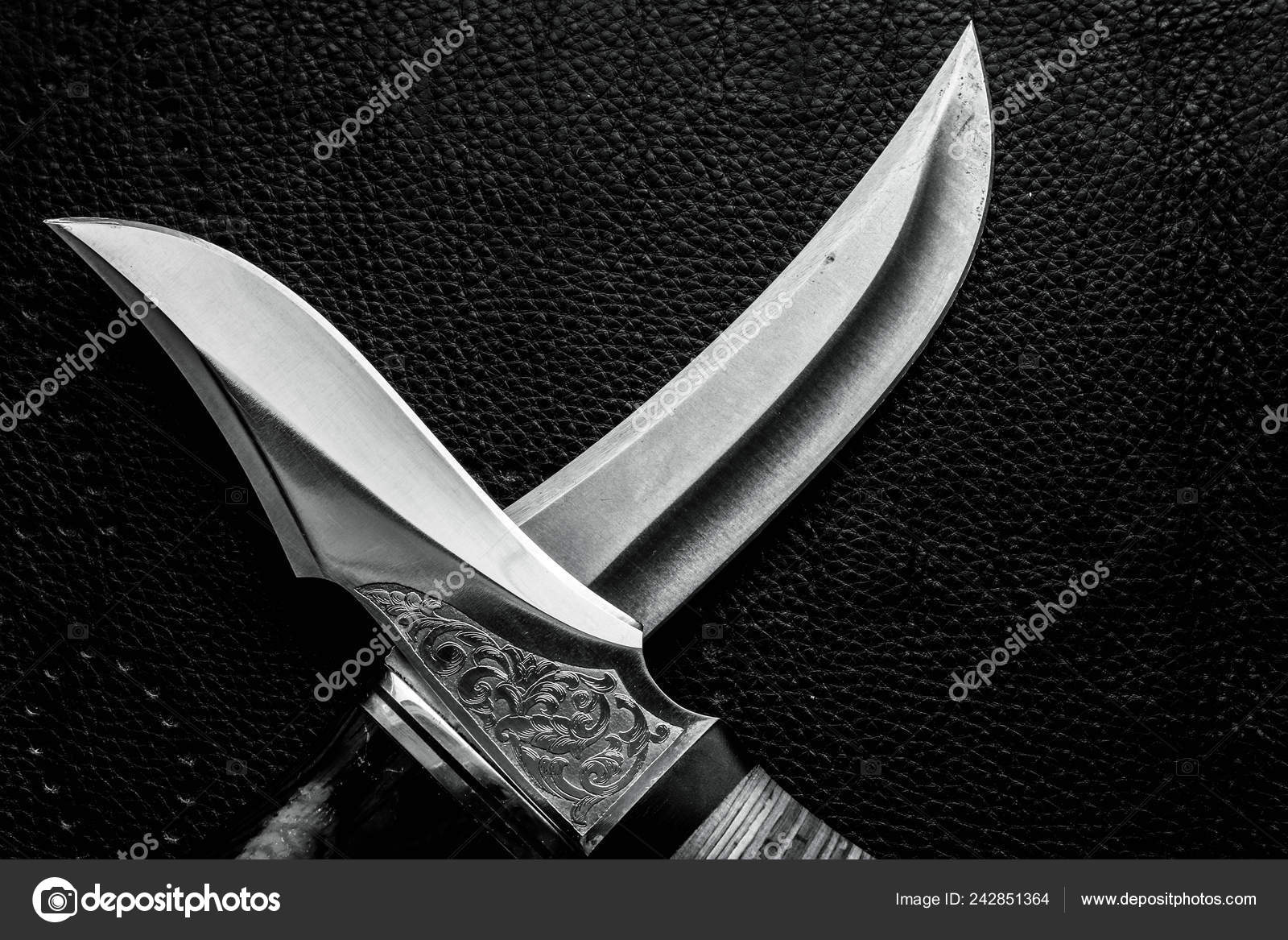 Crossed Combat Knives