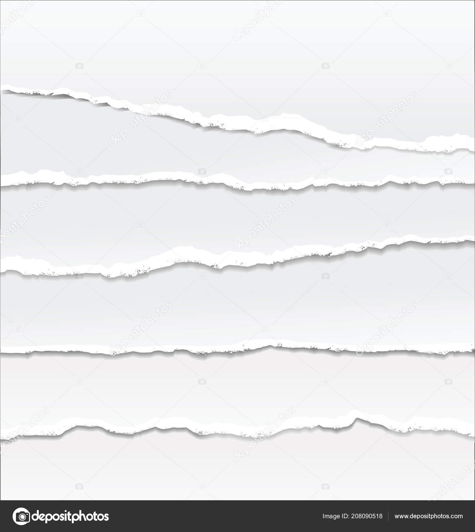 Layers Torn Paper Placed One Another Stock Vector Image by ©totallyout ...