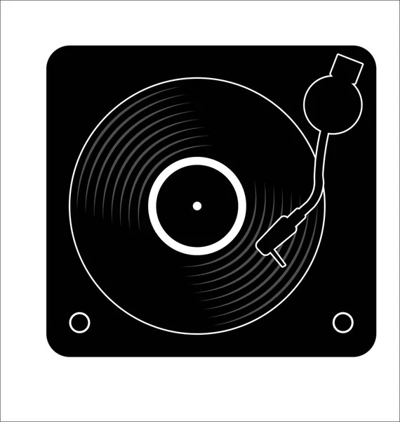 Vinyl Record Disc Flat Simple Concept Vector Illustration Stock Vector ...