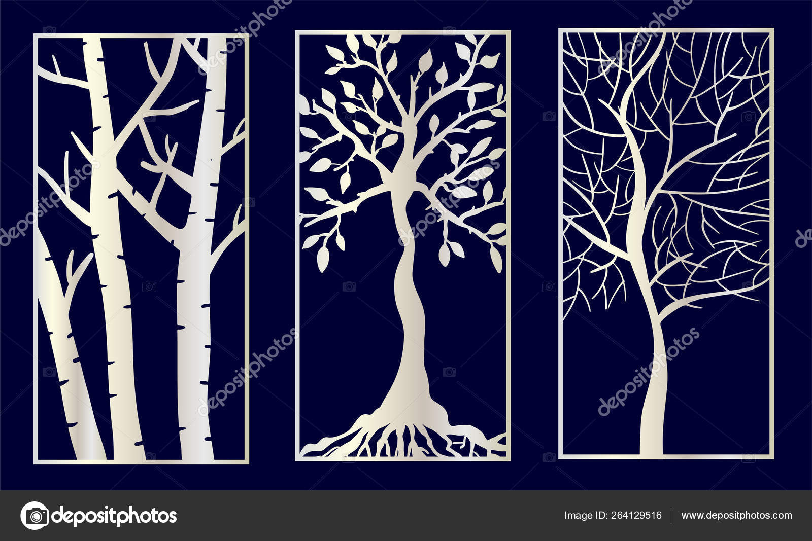 Deciduous Tree Template Laser Cut Laser Cut Christmas Tree Template