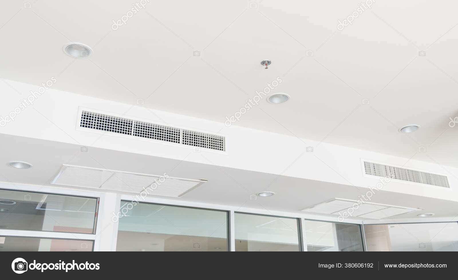Ceiling Mounted Cassette Type Air Conditioner Stock Photo by ©p_jirawat ...