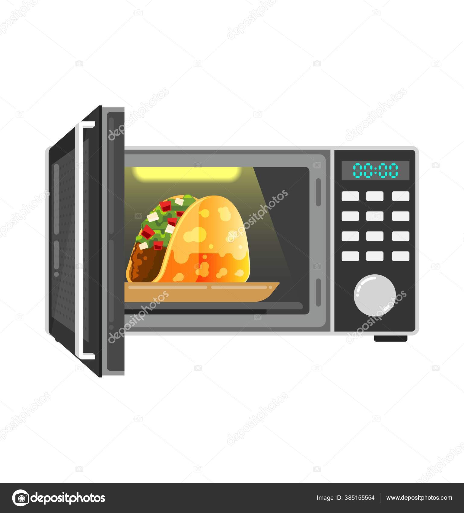 Open Microwave Clipart Images