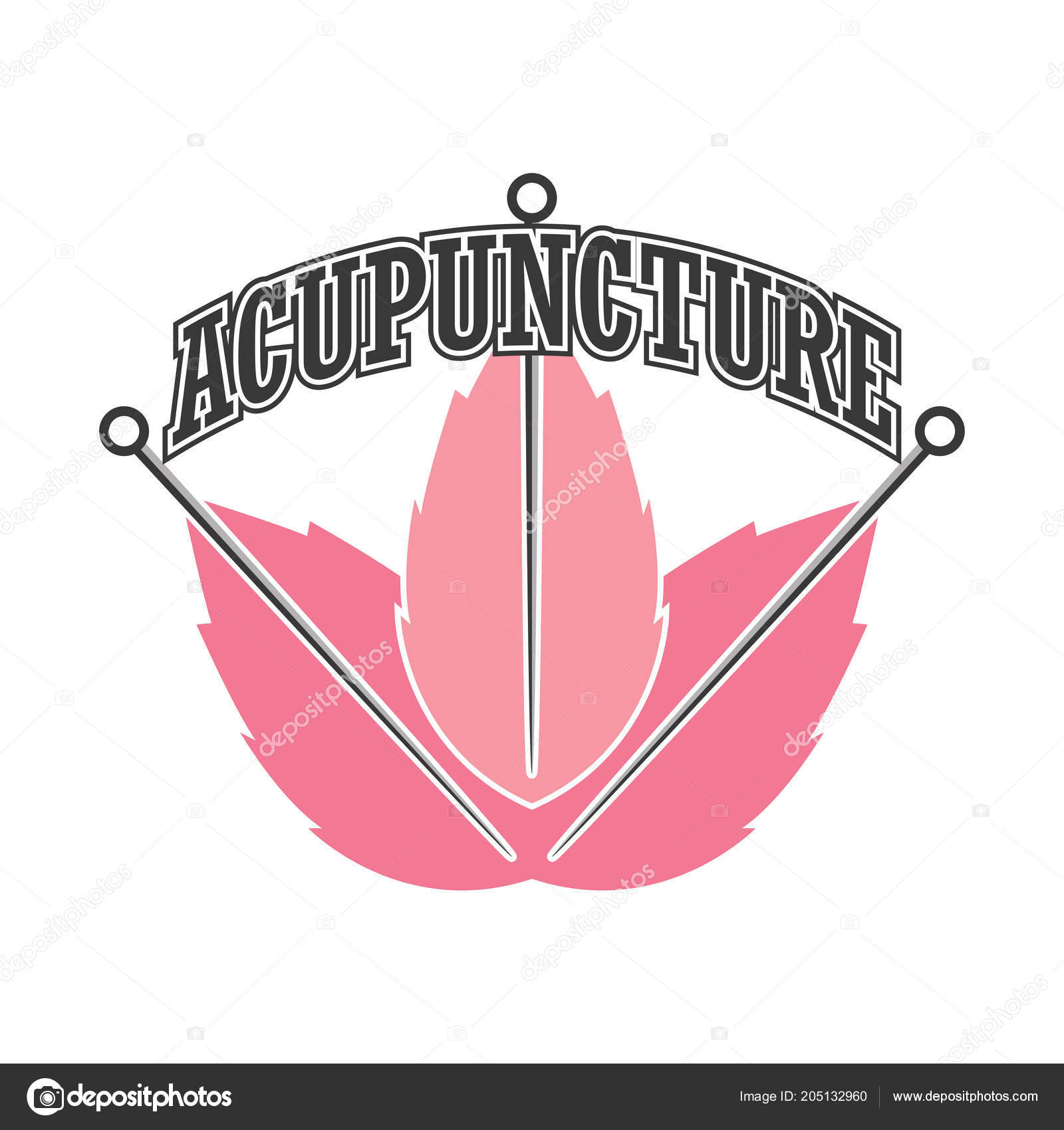 Acupuncture Therapy Logo Vector Illustration Stock Vector by ©engabito ...