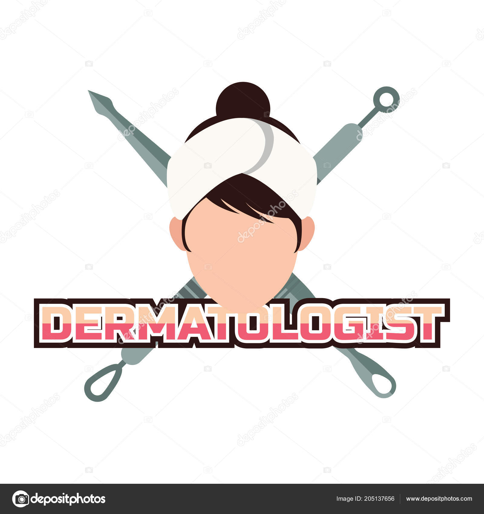 Logotipo Dermatologista Para Médico Clínica Ilustração Vetorial Vetor ...