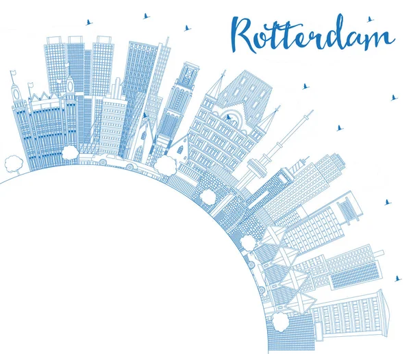 ᐈ Rotterdam skyline tekening stock vectors, Royalty Free rotterdam ...