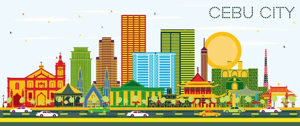 Cebu skyline Vector Art Stock Images | Depositphotos