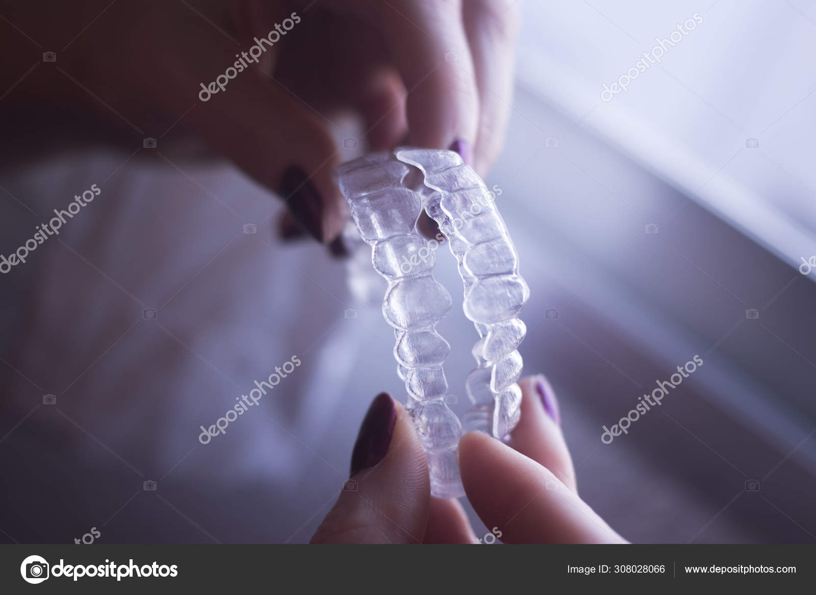 Clear dental teeth retainers Stock Photo by ©edwardolive 308028066