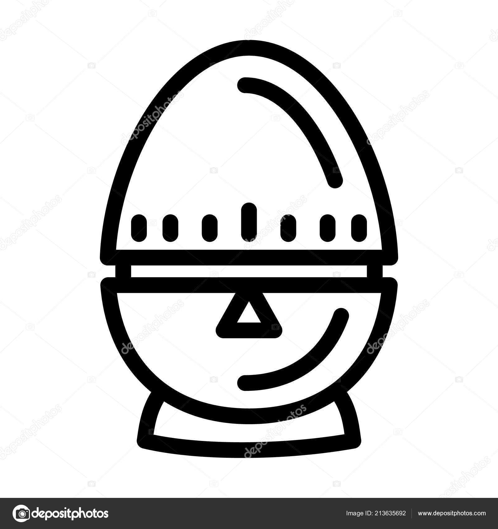 Egg timer icon, outline style Stock Vector Image by ©Nsit0108 #213635692