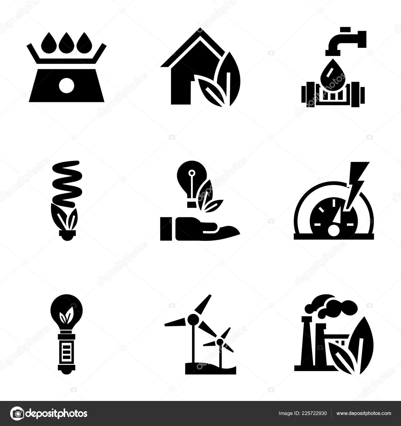 Energy saving icon set, simple style Stock Vector Image by ©Nsit0108 ...