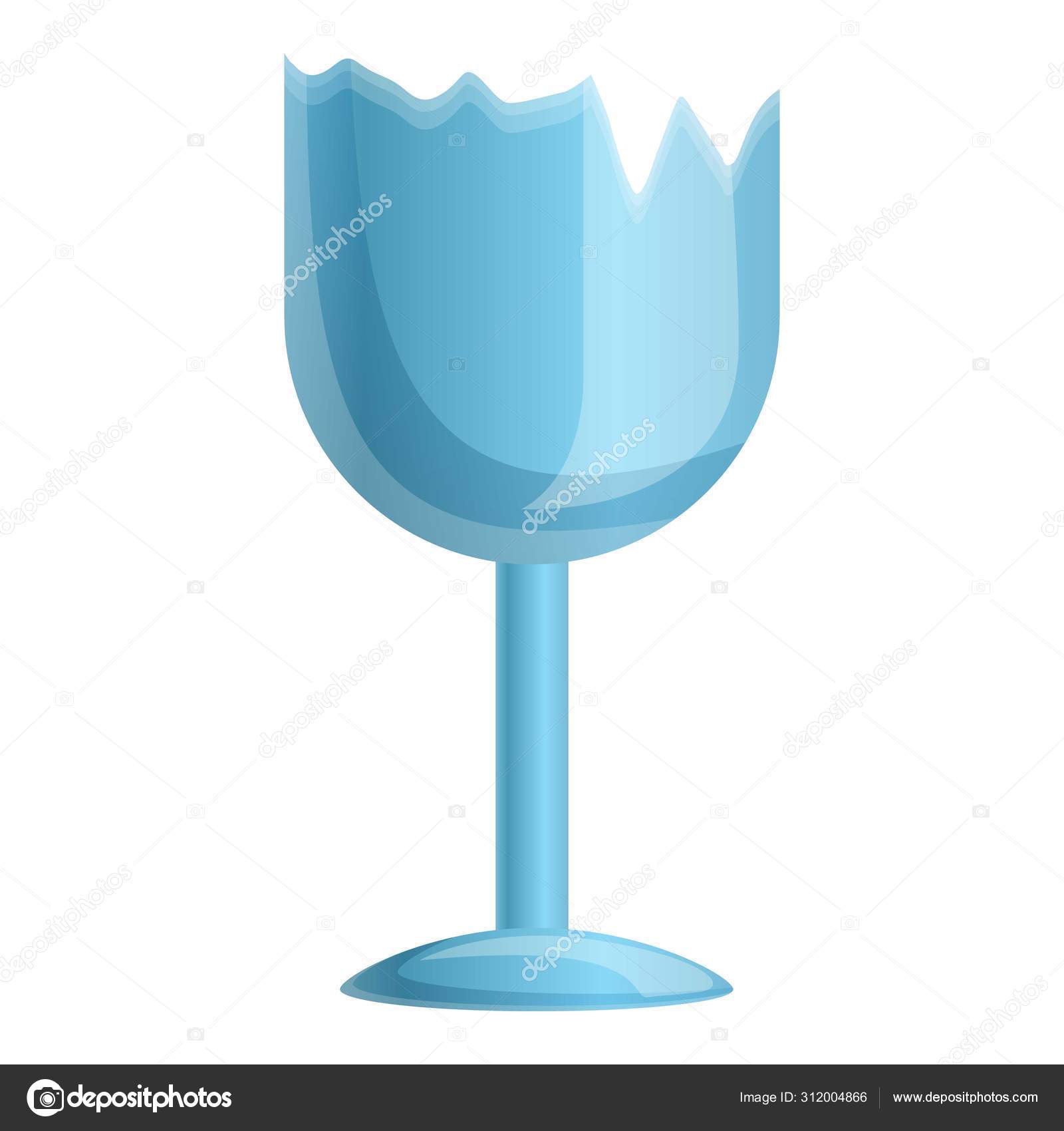 Broken glass icon, cartoon style Stock Vector Image by ©Nsit0108 #312004866
