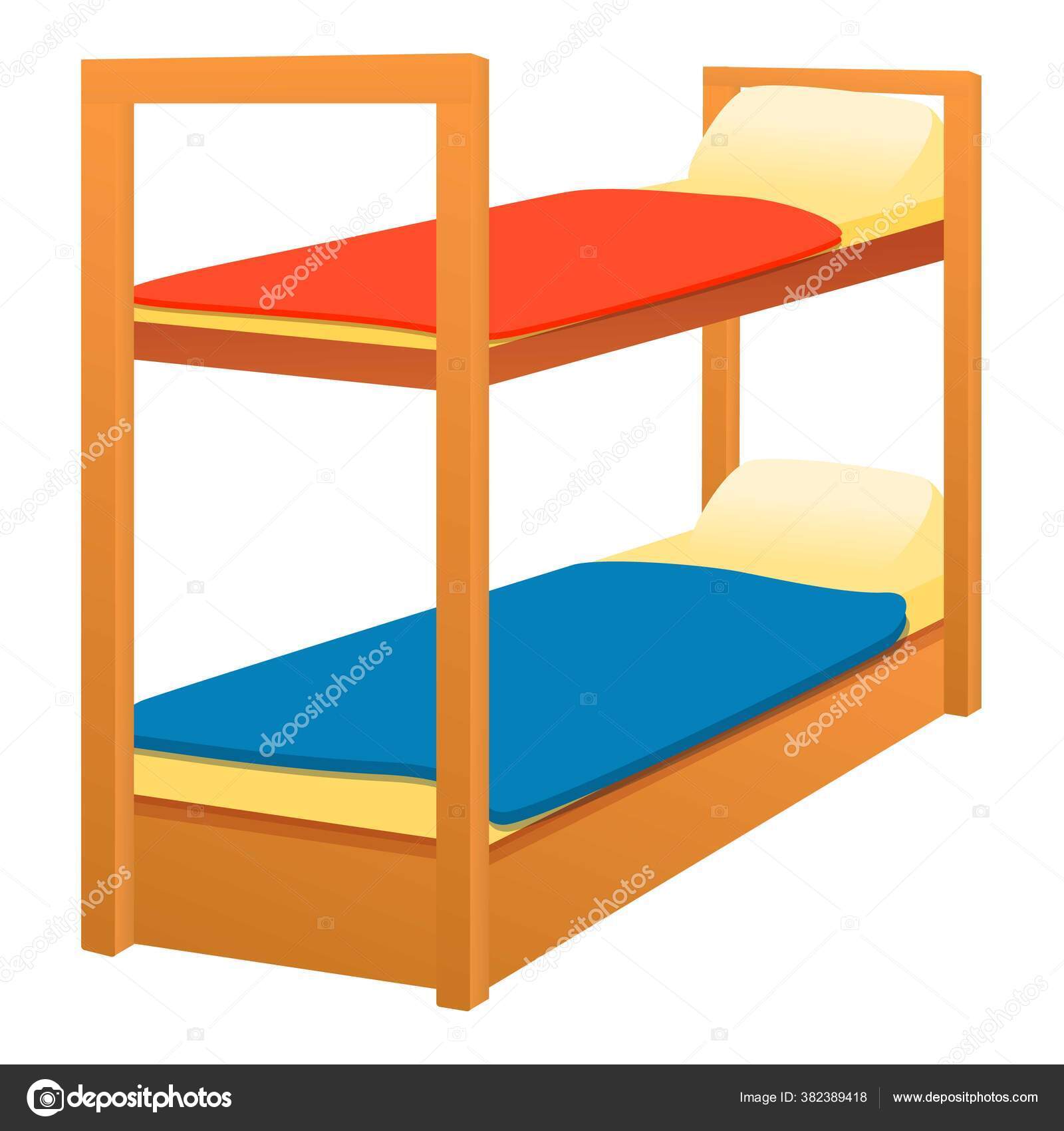 Double bunk bed icon, cartoon style Stock Vector Image by ©Nsit0108 ...
