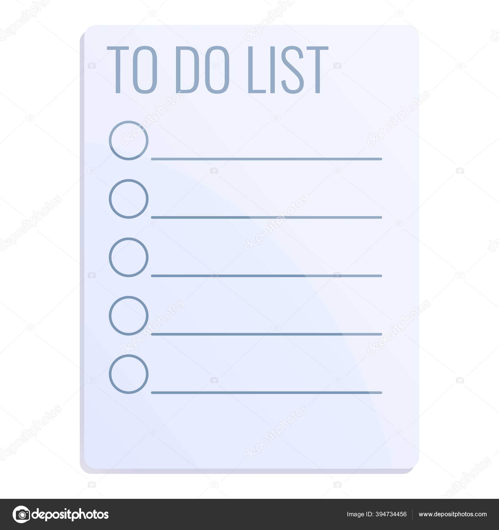 To do list paper icon, cartoon style Stock Vector Image by ©Nsit0108 ...