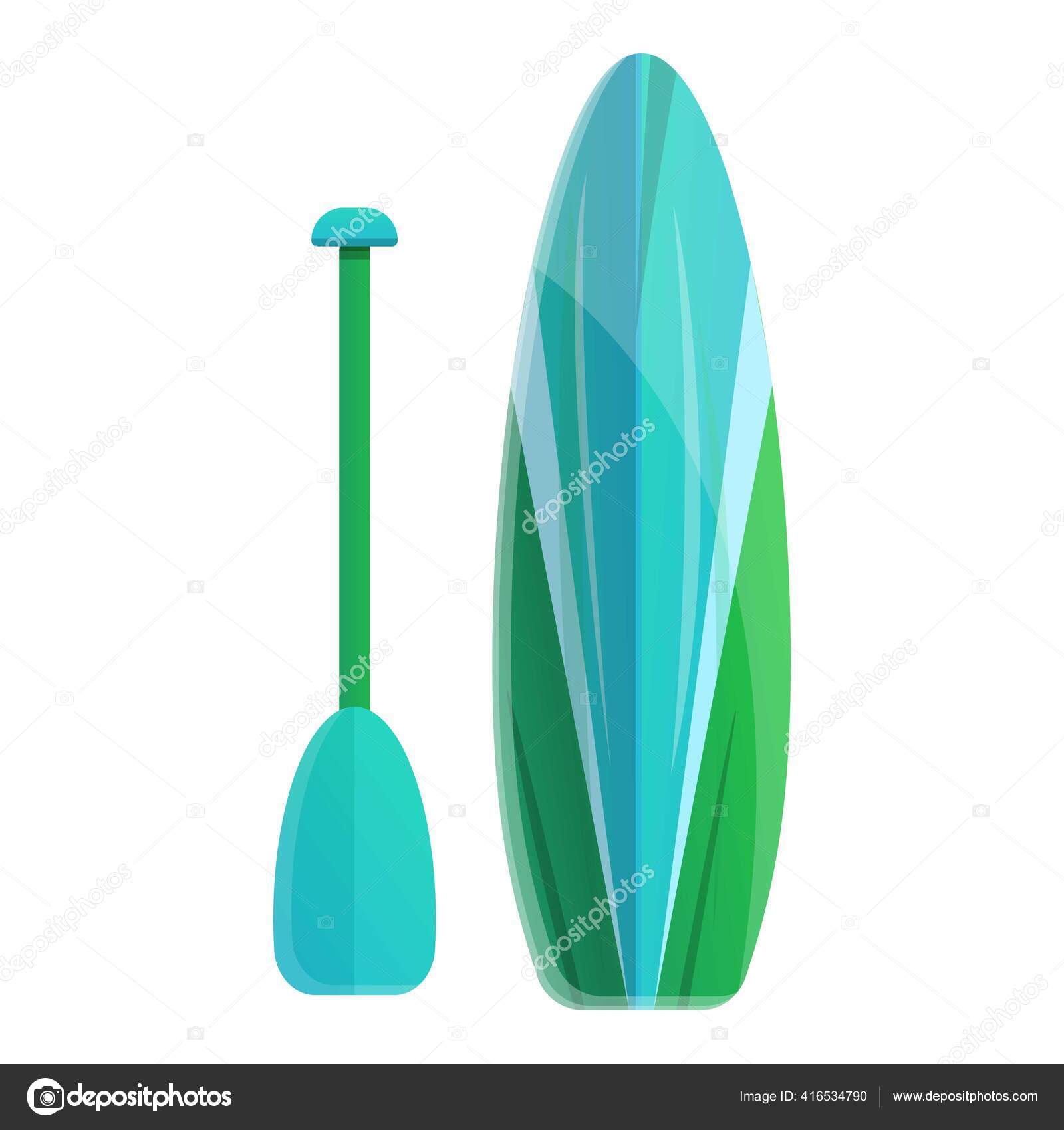 Sport sup surfing icon, cartoon style Stock Vector Image by ©Nsit0108 #416534790