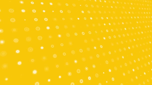 Dynamic animated background with pulsating white circles on yellow ...